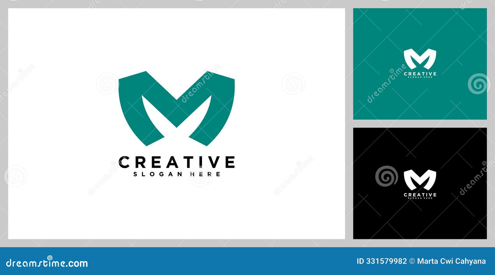Initial Letter M Design Template Stock Illustration - Illustration of ...
