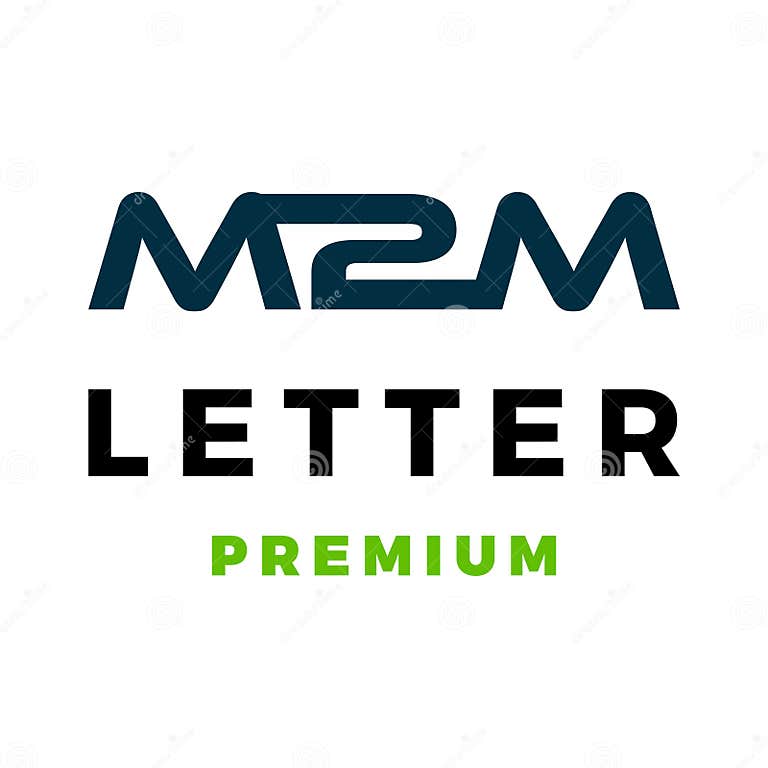 Initial Letter M2M Icon Vector Logo Template Illustration Design Stock ...