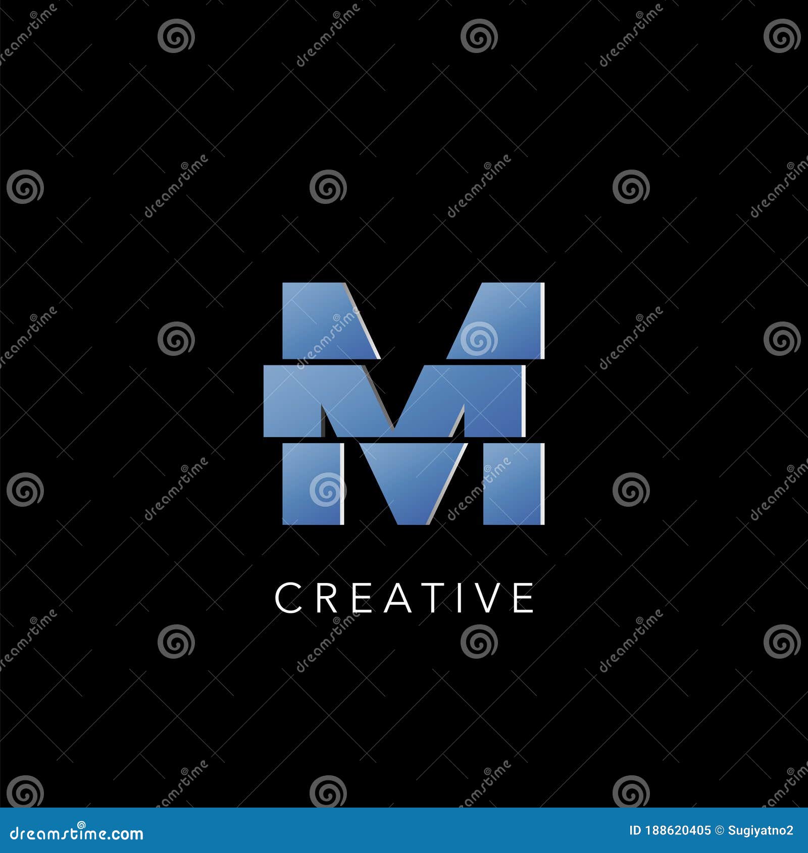 Initial Letter M Logo Icon, Simple Abstract Techno Logo Vector Design ...