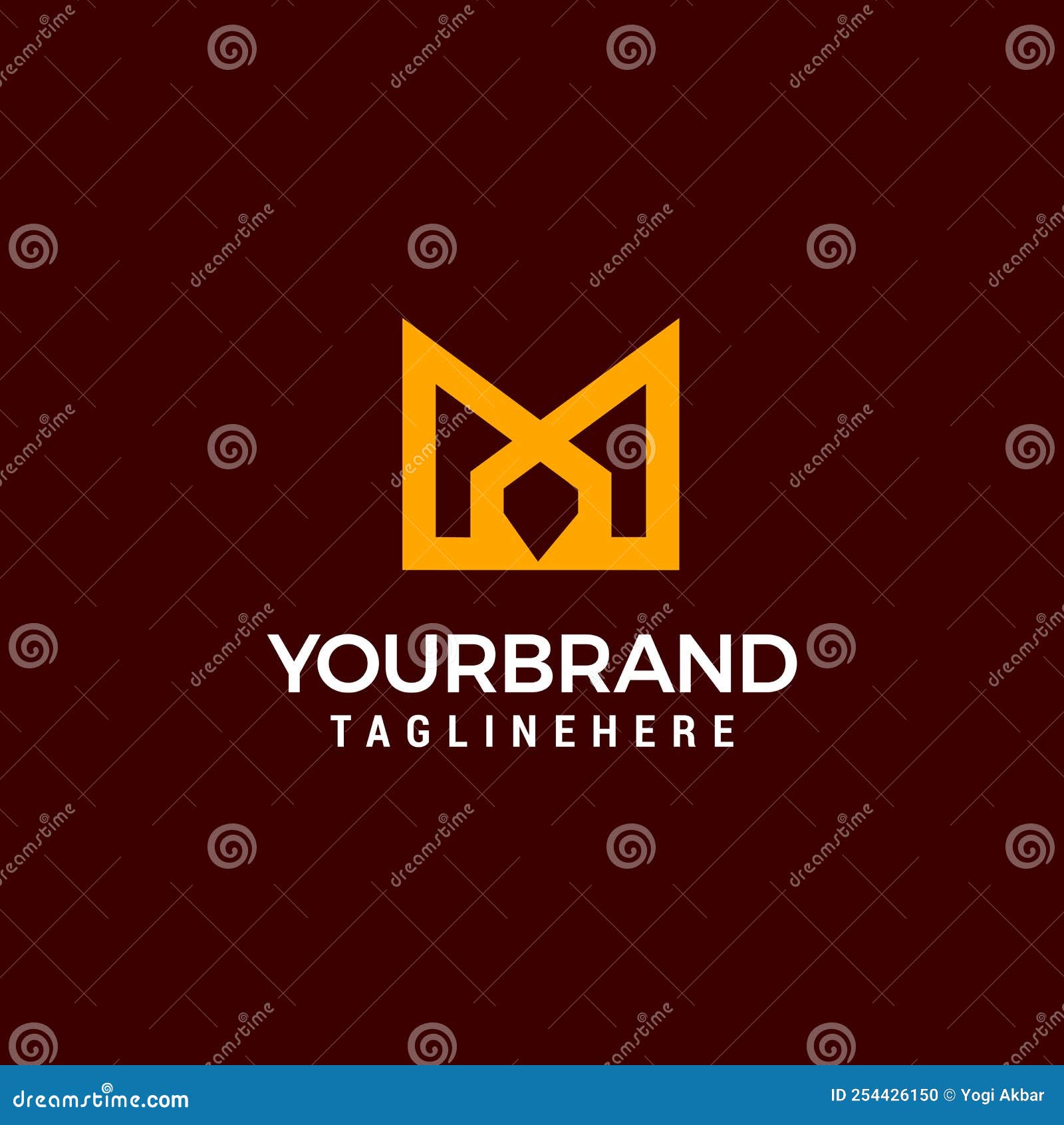 Initial Letter M Logo Line Design Template Vector Stock Vector ...