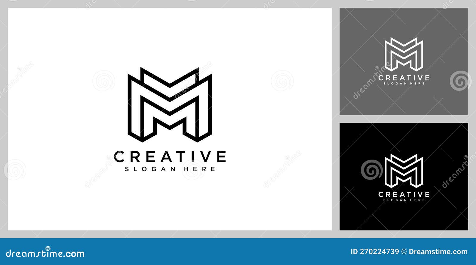 Initial Letter M Logo Vector Design Stock Vector - Illustration of ...