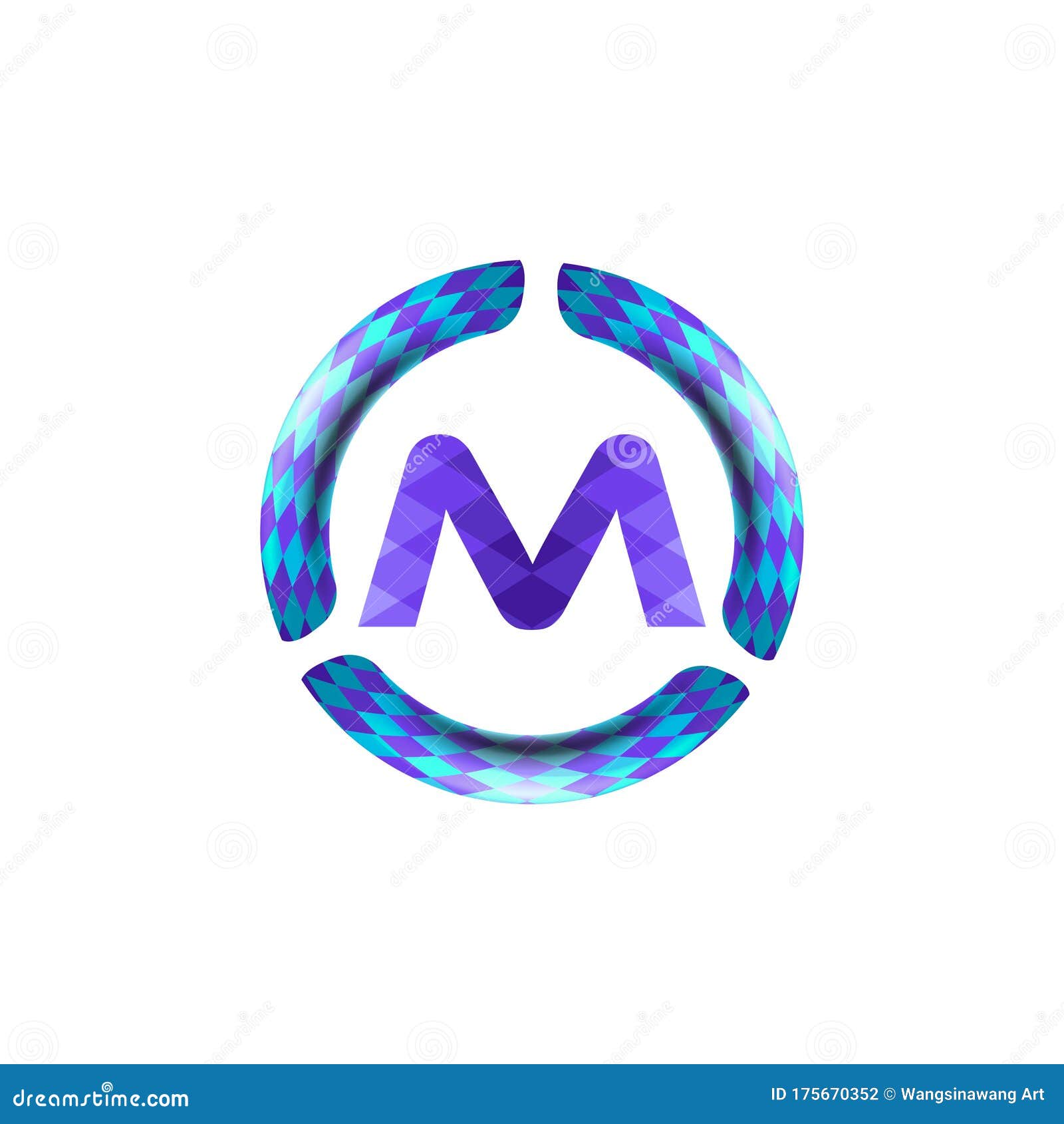Initial Letter M Round, Circle Logo Ideas. Inspiration Logo Design ...