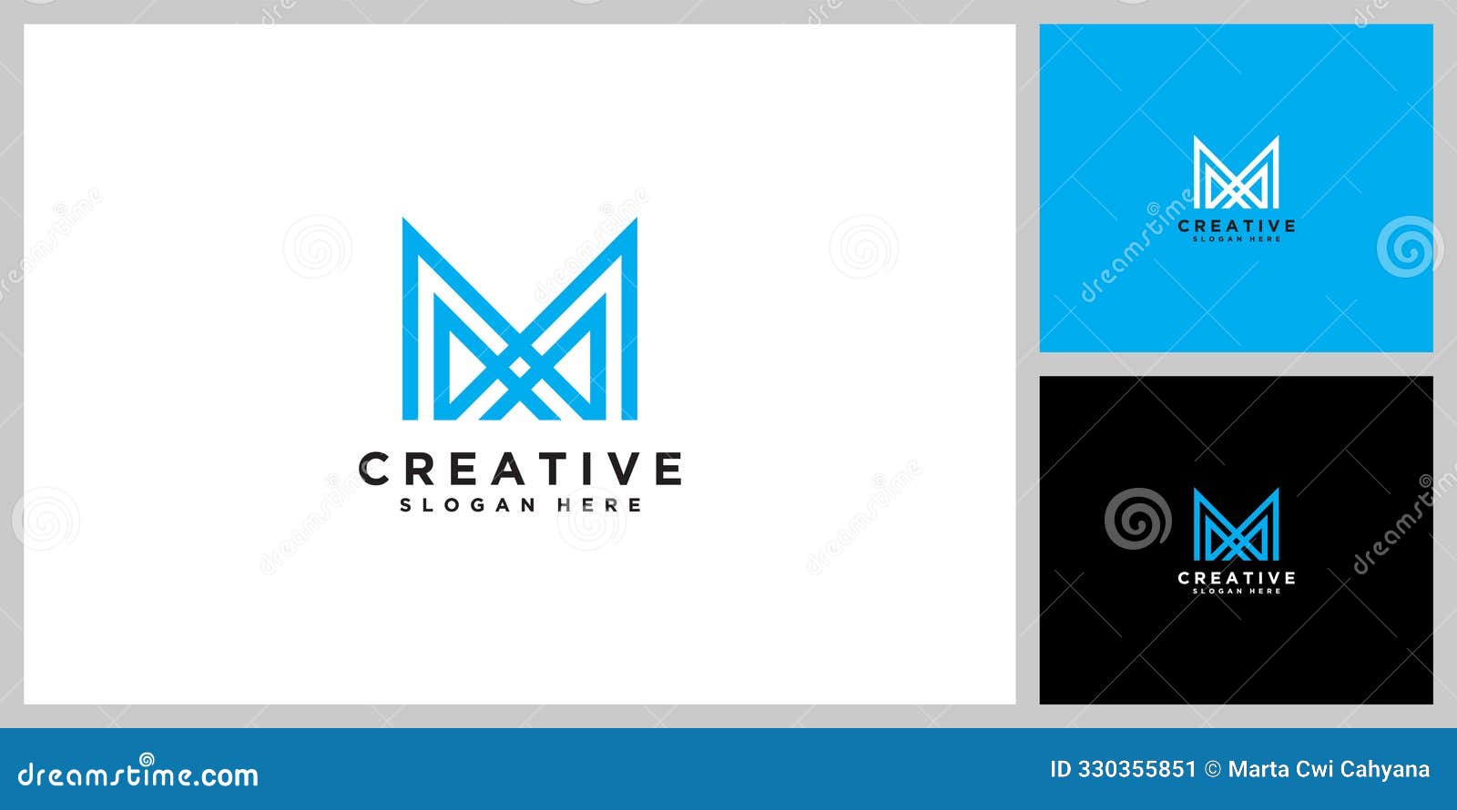 Initial Letter M Vector Design Stock Vector - Illustration of initials ...