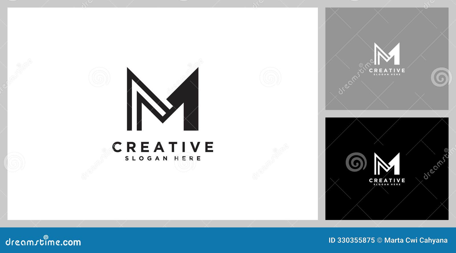 Initial Letter M Vector Design Stock Vector - Illustration of creative ...