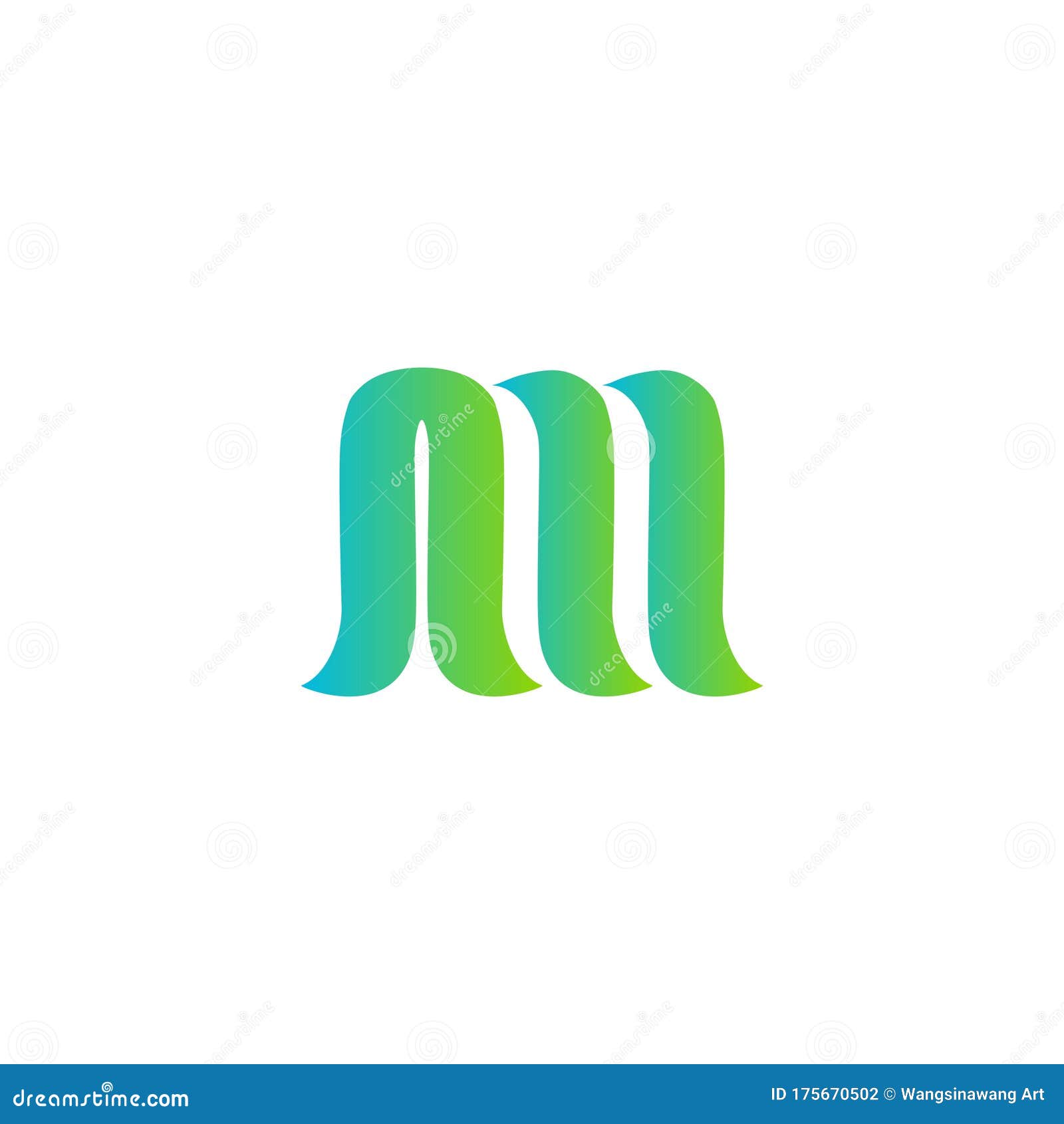 Initial Letter M W Wave Logo Ideas. Inspiration Logo Design. Template ...