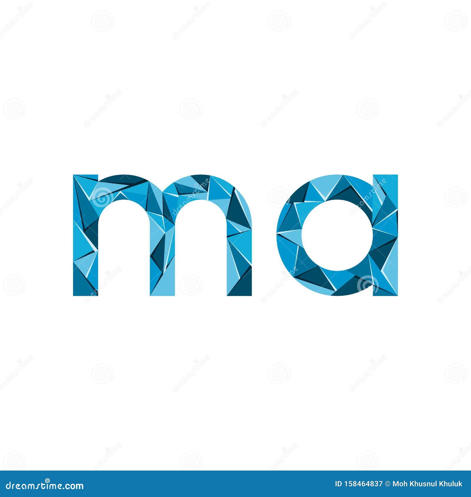 Initial Letter Ma Abstract Triangle Logo Vector Stock Vector ...