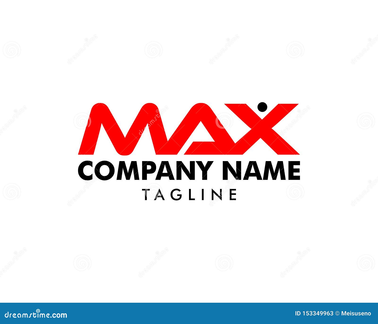 Initial Letter Max Design Logo Stock Vector - Illustration of power ...