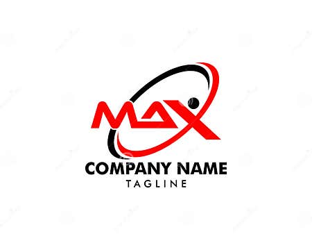 Initial Letter Max Design Logo Stock Vector - Illustration of letter ...