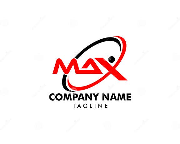 Initial Letter Max Design Logo Stock Vector - Illustration of letter ...