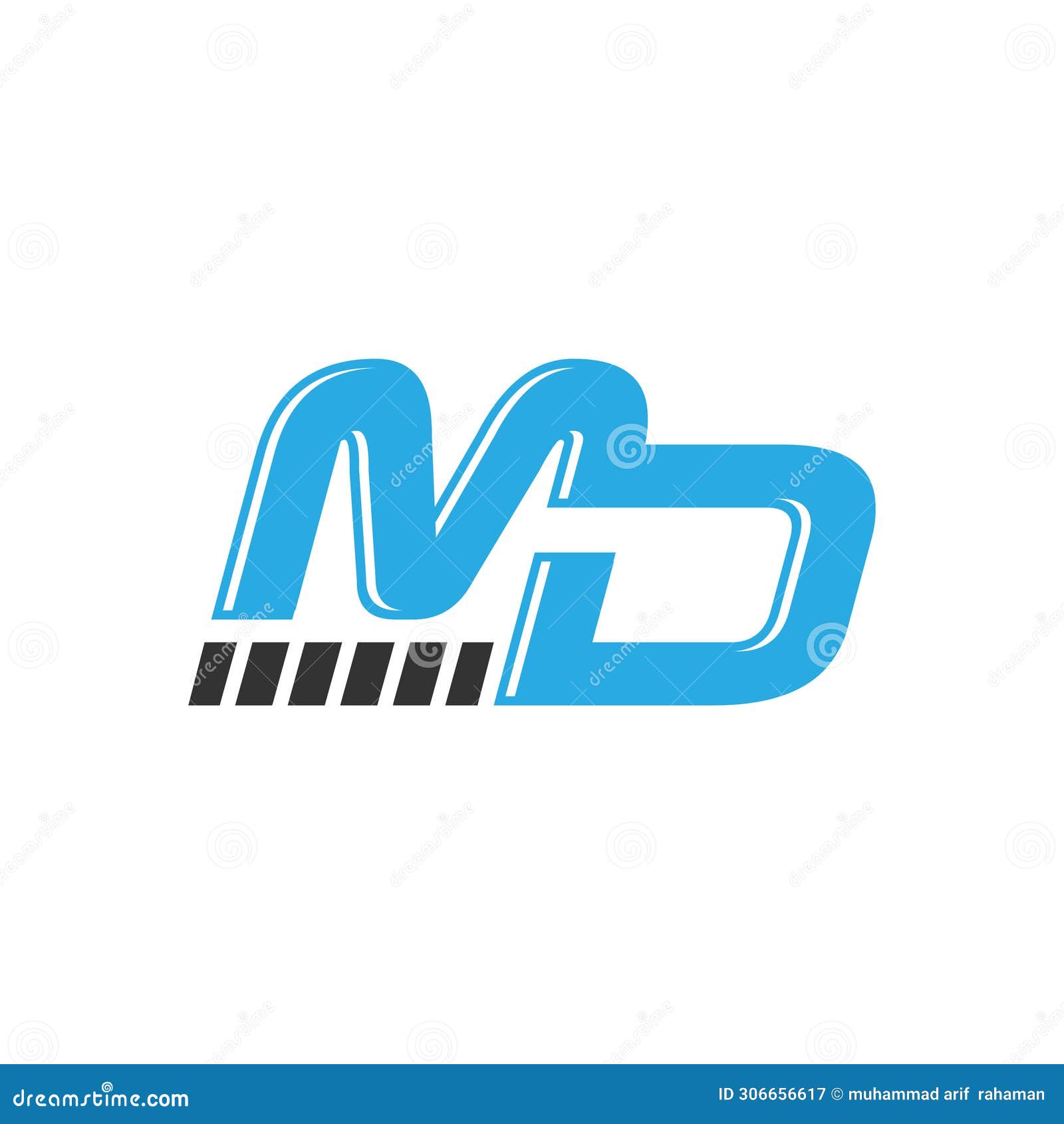 Initial Letter Md Logo Design Vector Stock Vector - Illustration of ...
