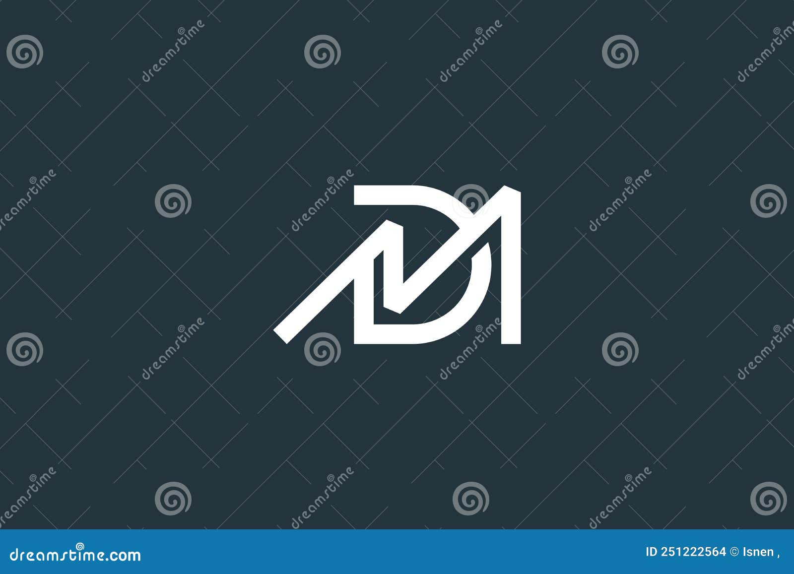 Initial Letter MD Logo Design Vector Stock Vector - Illustration of ...