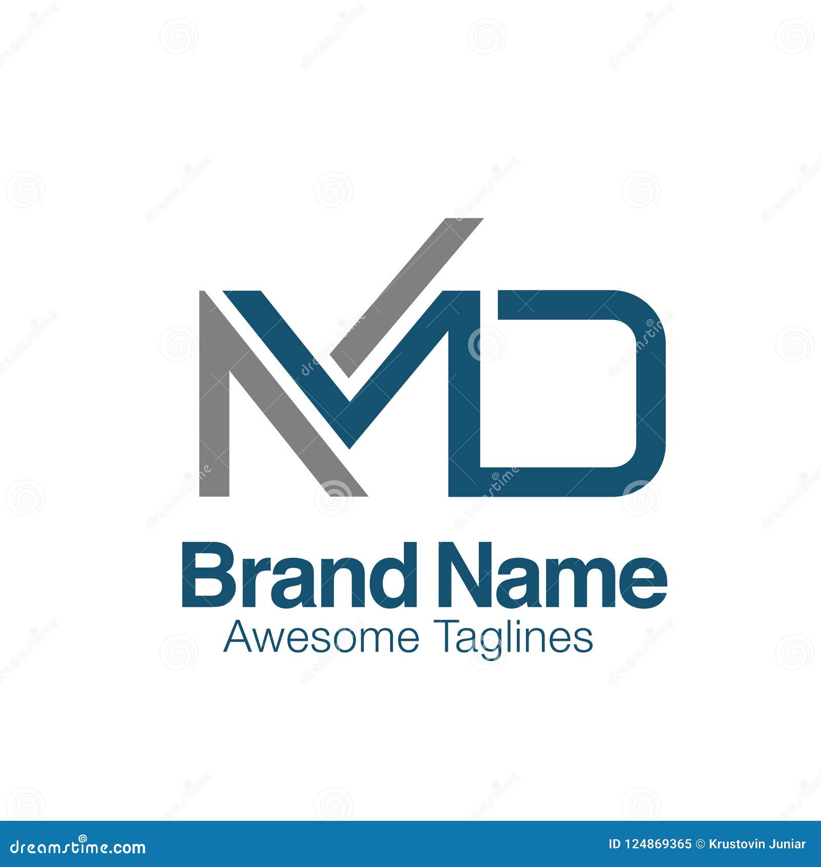 Initial Letter MD Logo Vector Stock Vector - Illustration of business ...