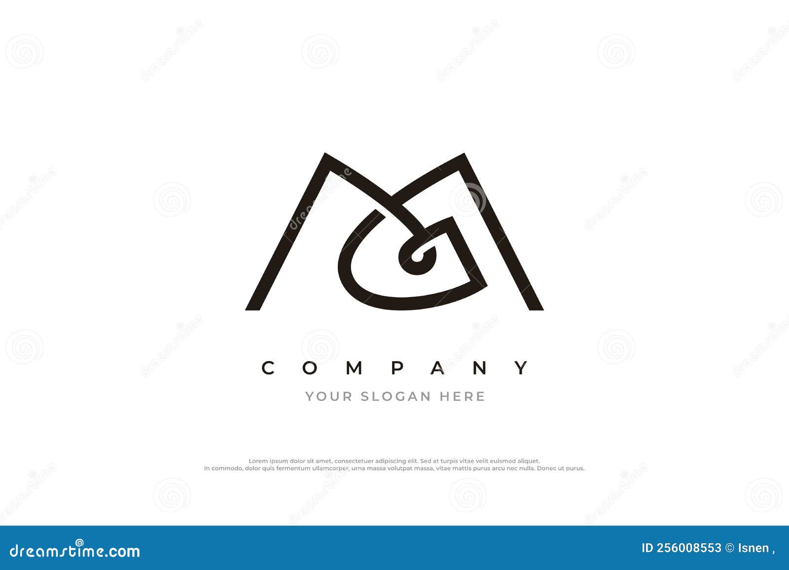 Initial Letter MG or GM Logo Design Vector Stock Vector - Illustration ...