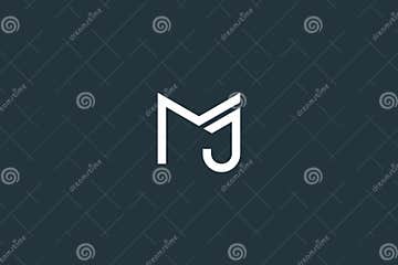 Initial Letter MJ Logo Design Vector Stock Vector - Illustration of ...