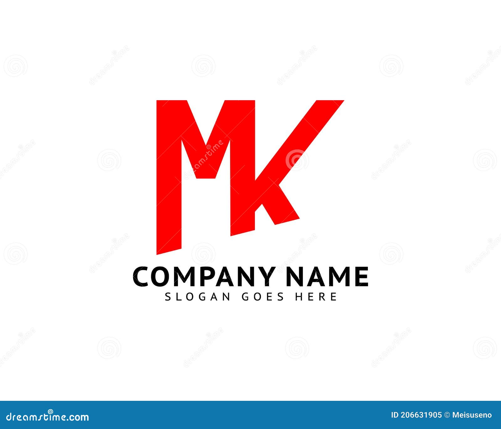 Initial Letter MK Logo Template Design Stock Vector - Illustration of ...