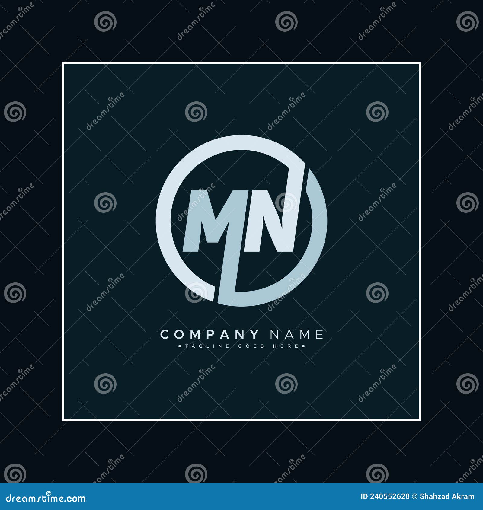 Initial Letter MN Logo, Simple Alphabet Logo Stock Vector ...