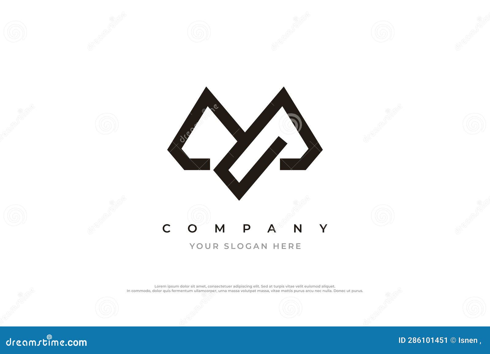 Letter MP Monogram Logo Design Cartoon Vector | CartoonDealer.com ...