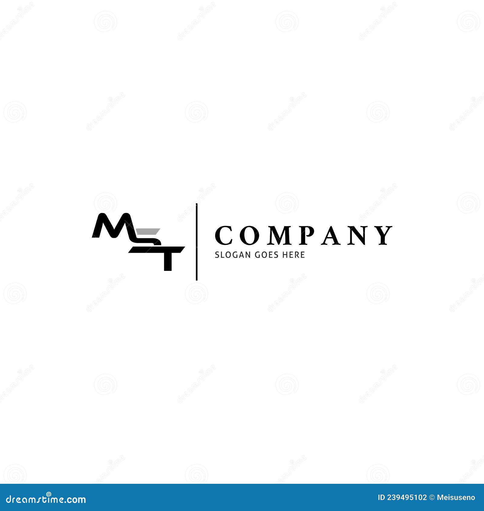 Initial Letter MST Icon Vector Logo Template Illustration Design Stock ...