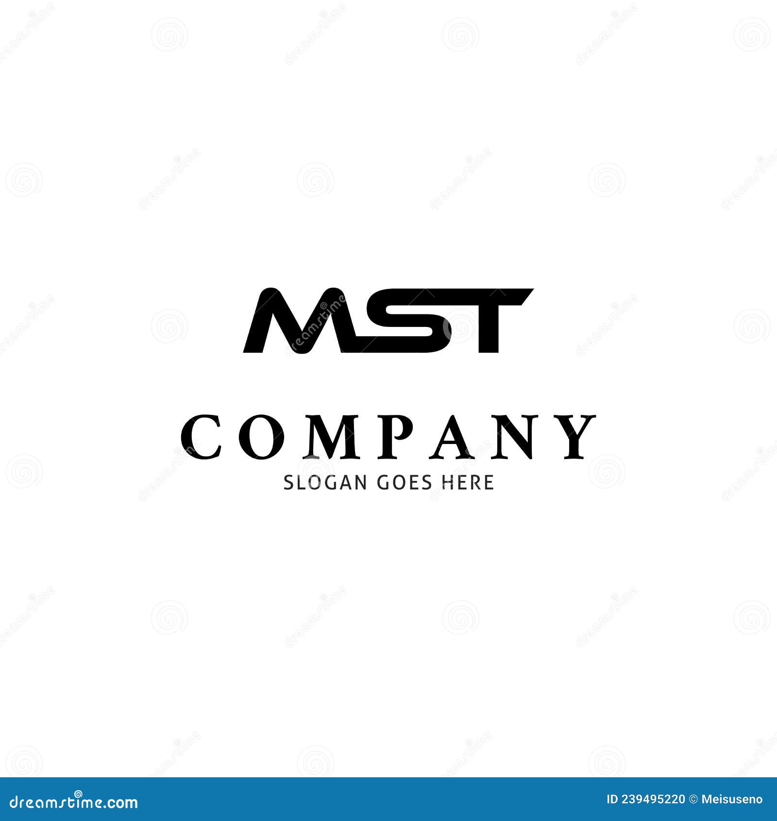 Initial Letter MST Icon Vector Logo Template Illustration Design Stock ...