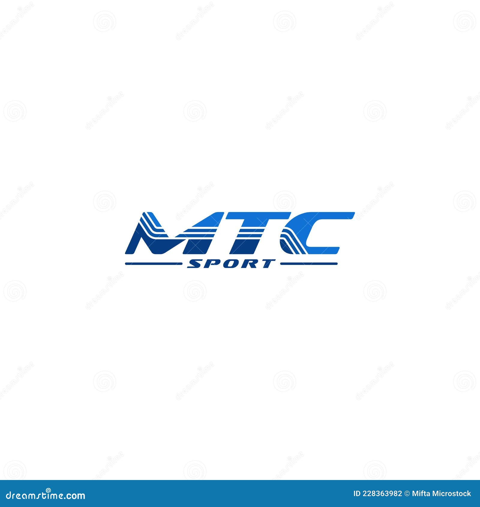 Initial Letter MTC Sport Logo Design Vector Stock Vector - Illustration ...