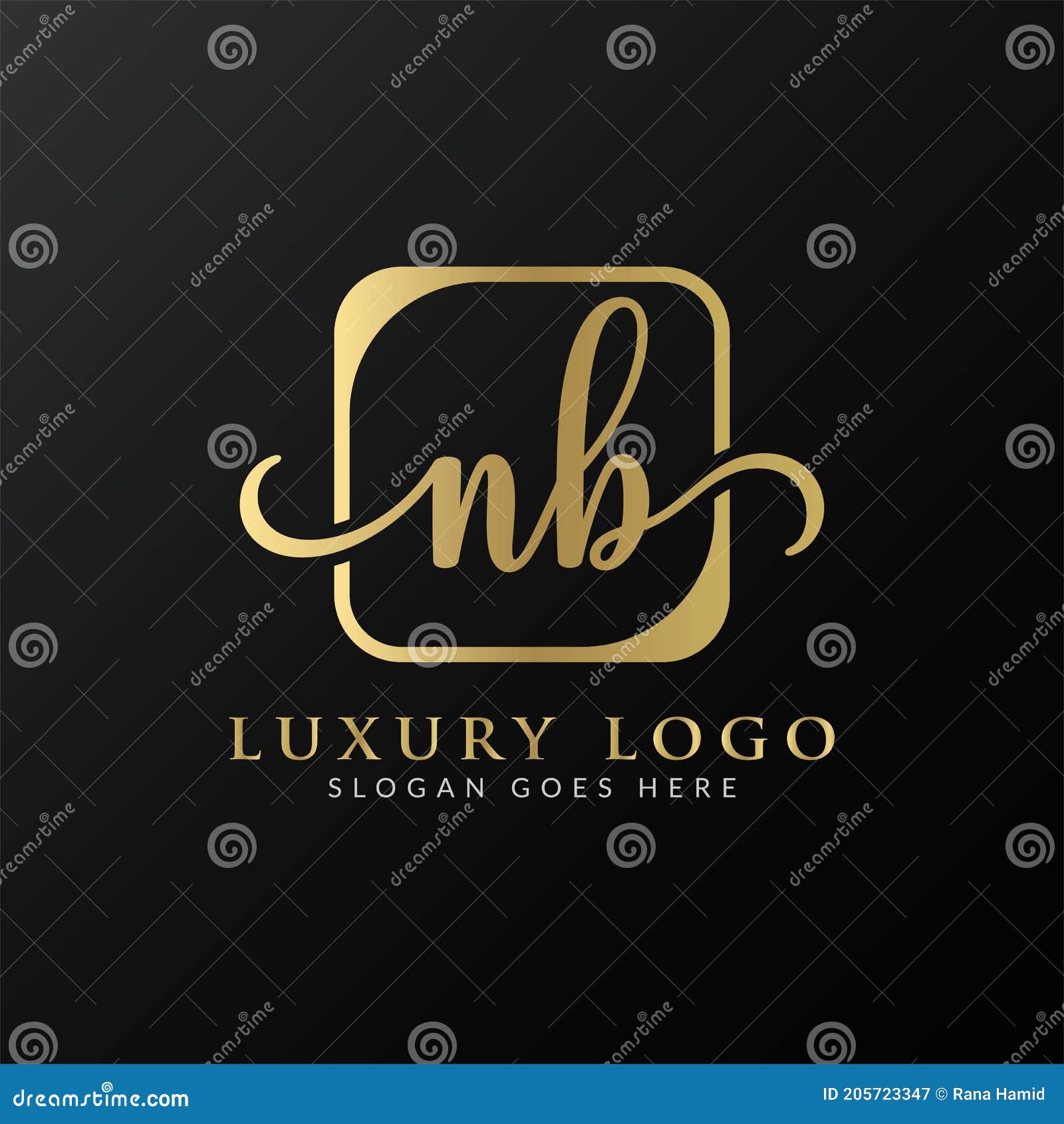 Initial Letter NB Logo Design Vector Template. NB Letter Logo Design ...