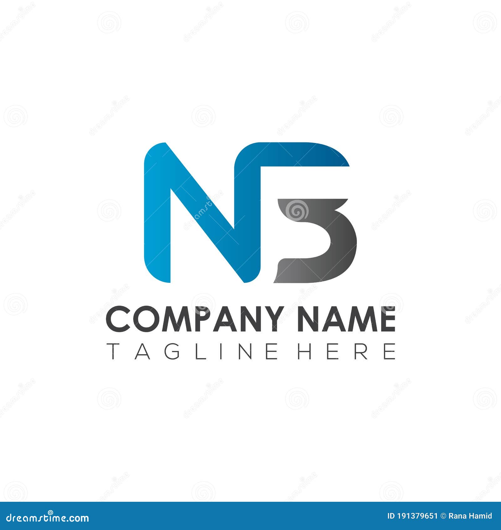 Initial Letter NB Logo Design Vector Template. Creative Abstract NB ...