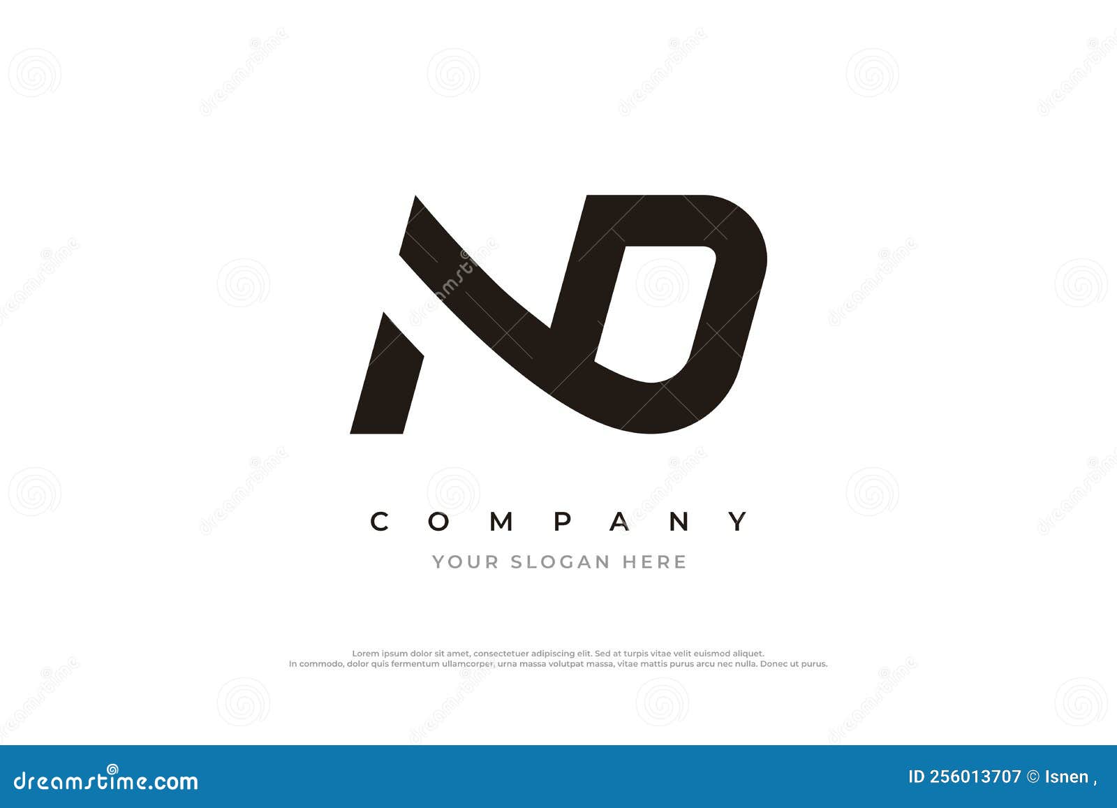 Initial Letter ND Logo Design Vector Stock Vector - Illustration of ...