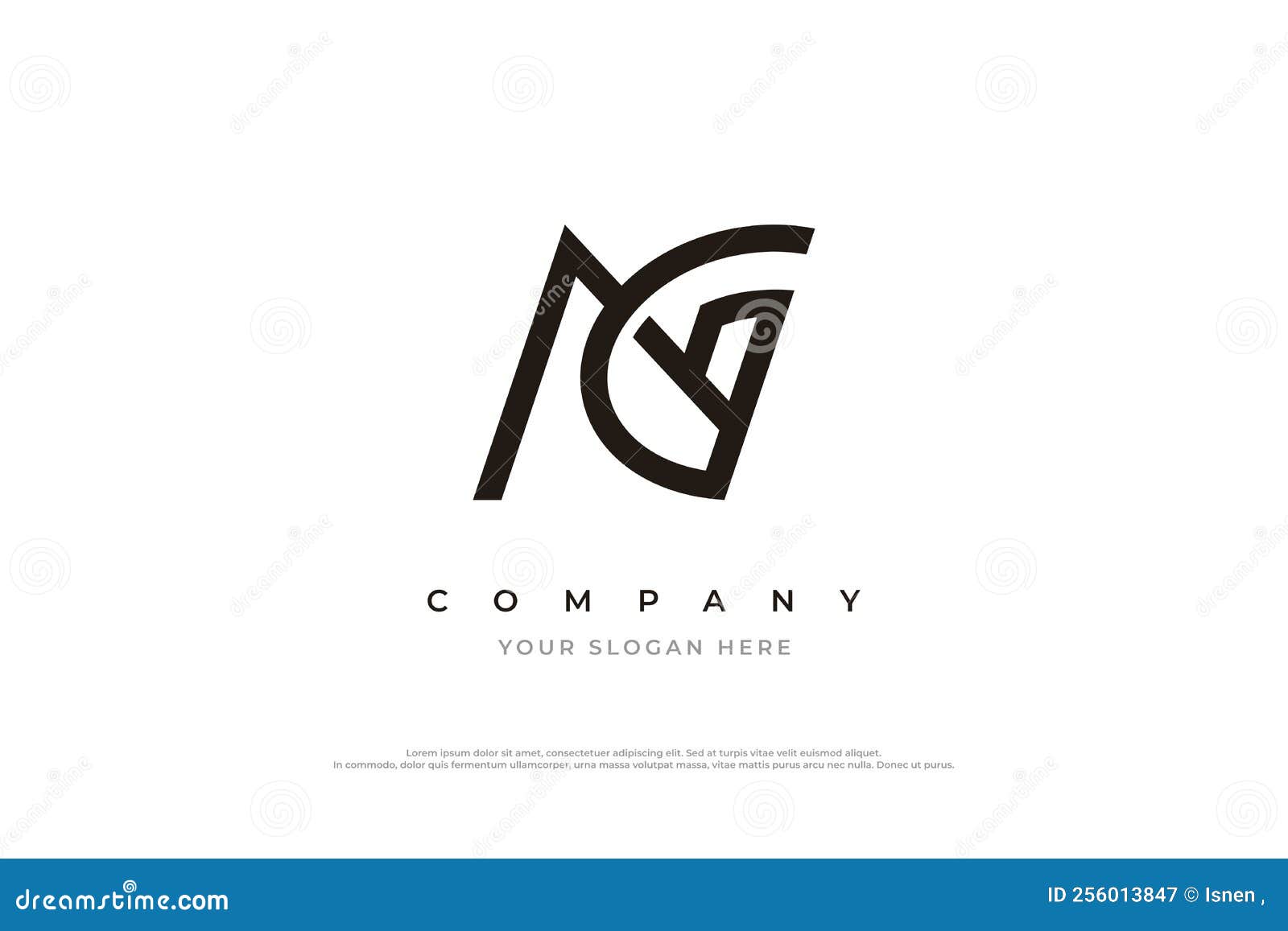 Initial Letter NG Logo Design Vector Stock Vector - Illustration of ...