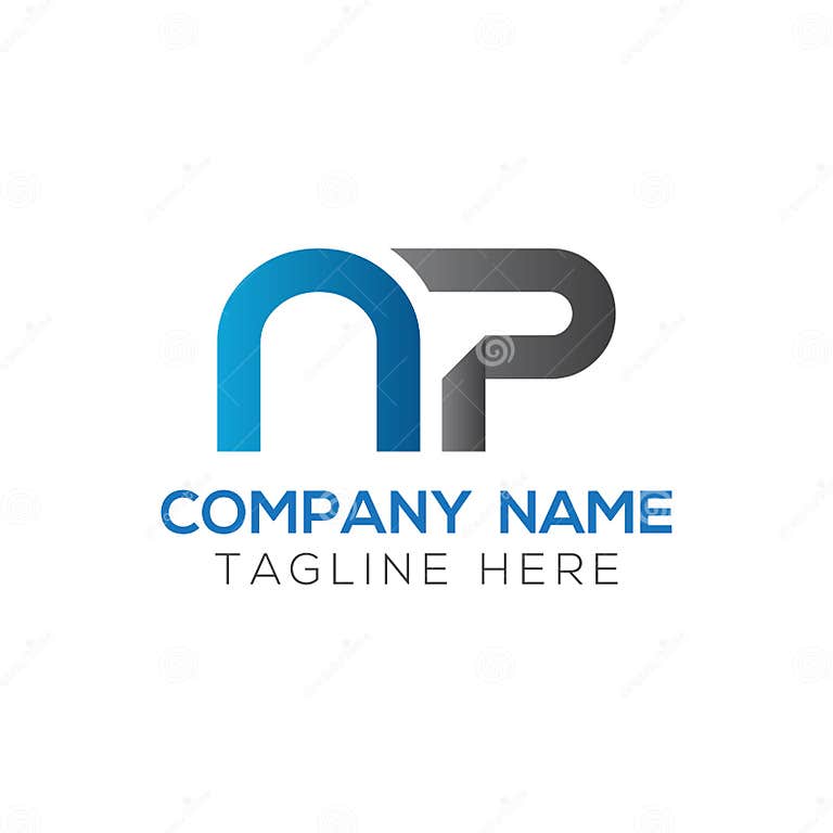 Initial Letter NP Logo Design Vector Template. Creative Abstract NP ...