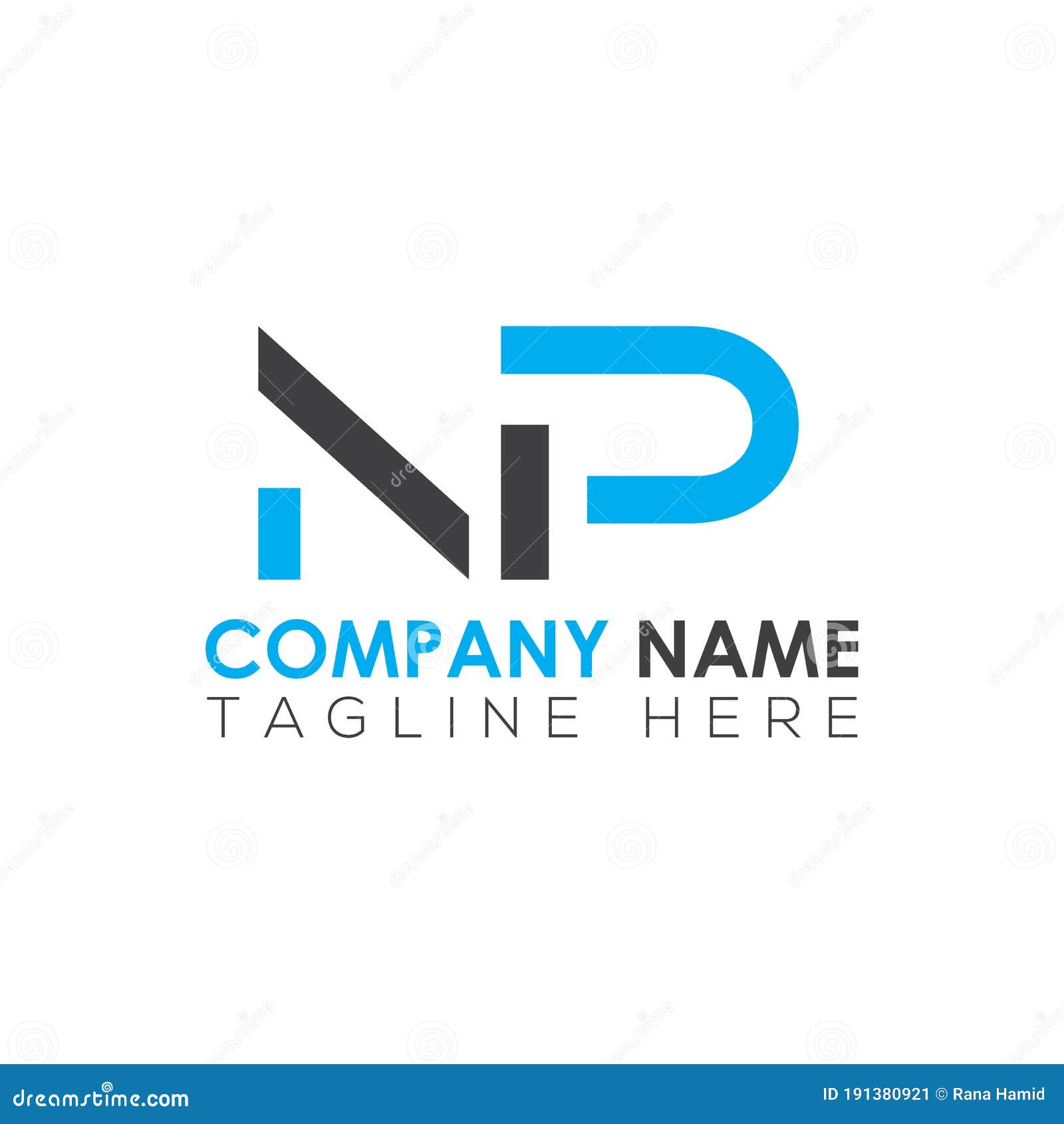 Initial Letter NP Logo Design Vector Template. Creative Abstract NP ...