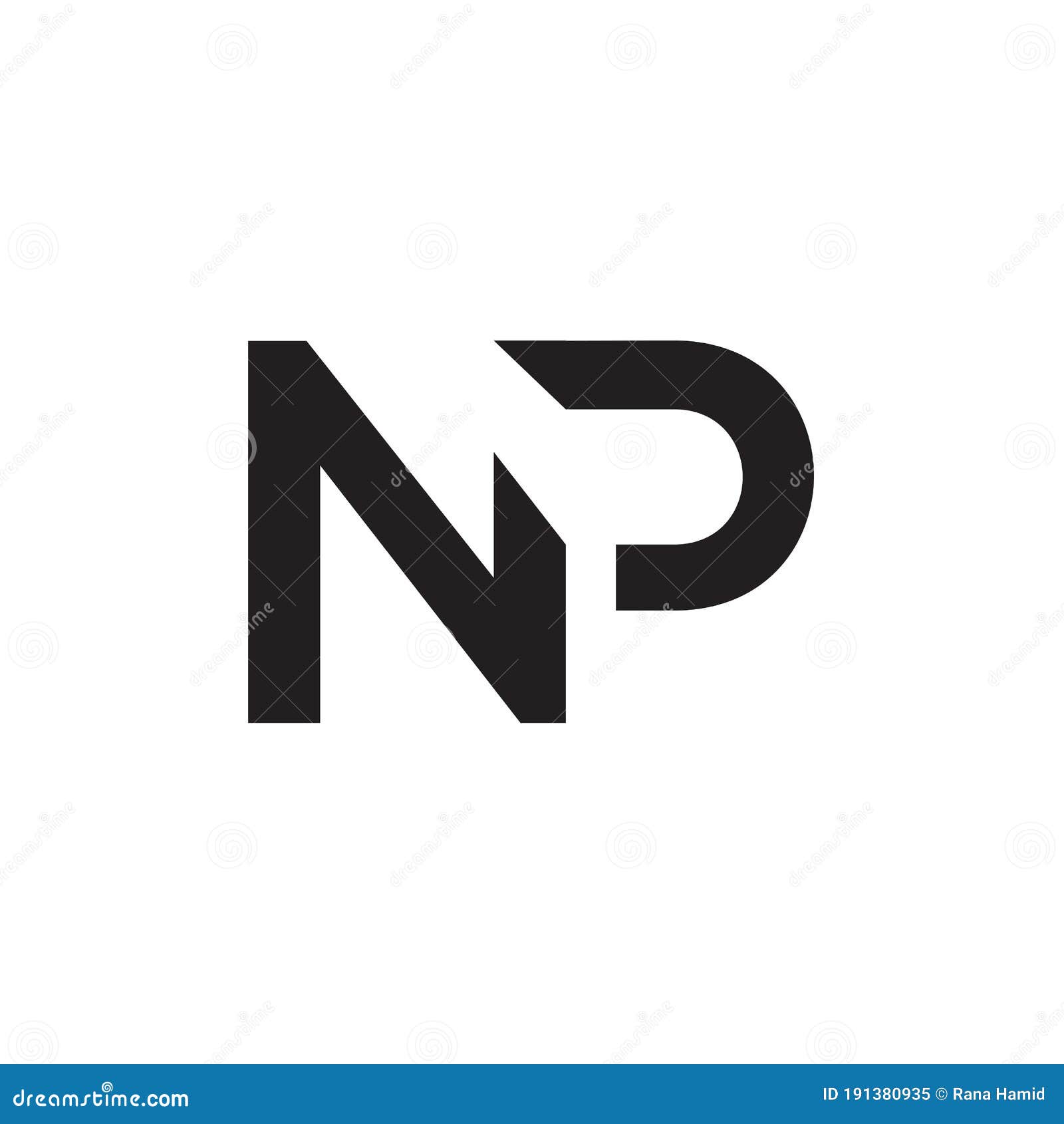 Initial Letter NP Logo Design Vector Template. Creative Abstract NP ...