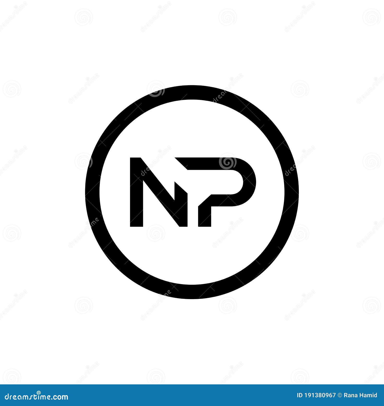 Initial Letter NP Logo Design Vector Template. Creative Abstract NP ...