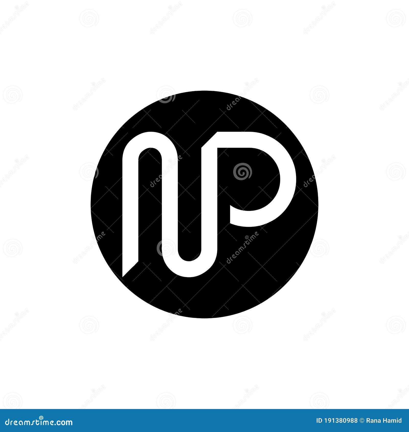 Initial Letter NP Logo Design Vector Template. Creative Abstract NP ...