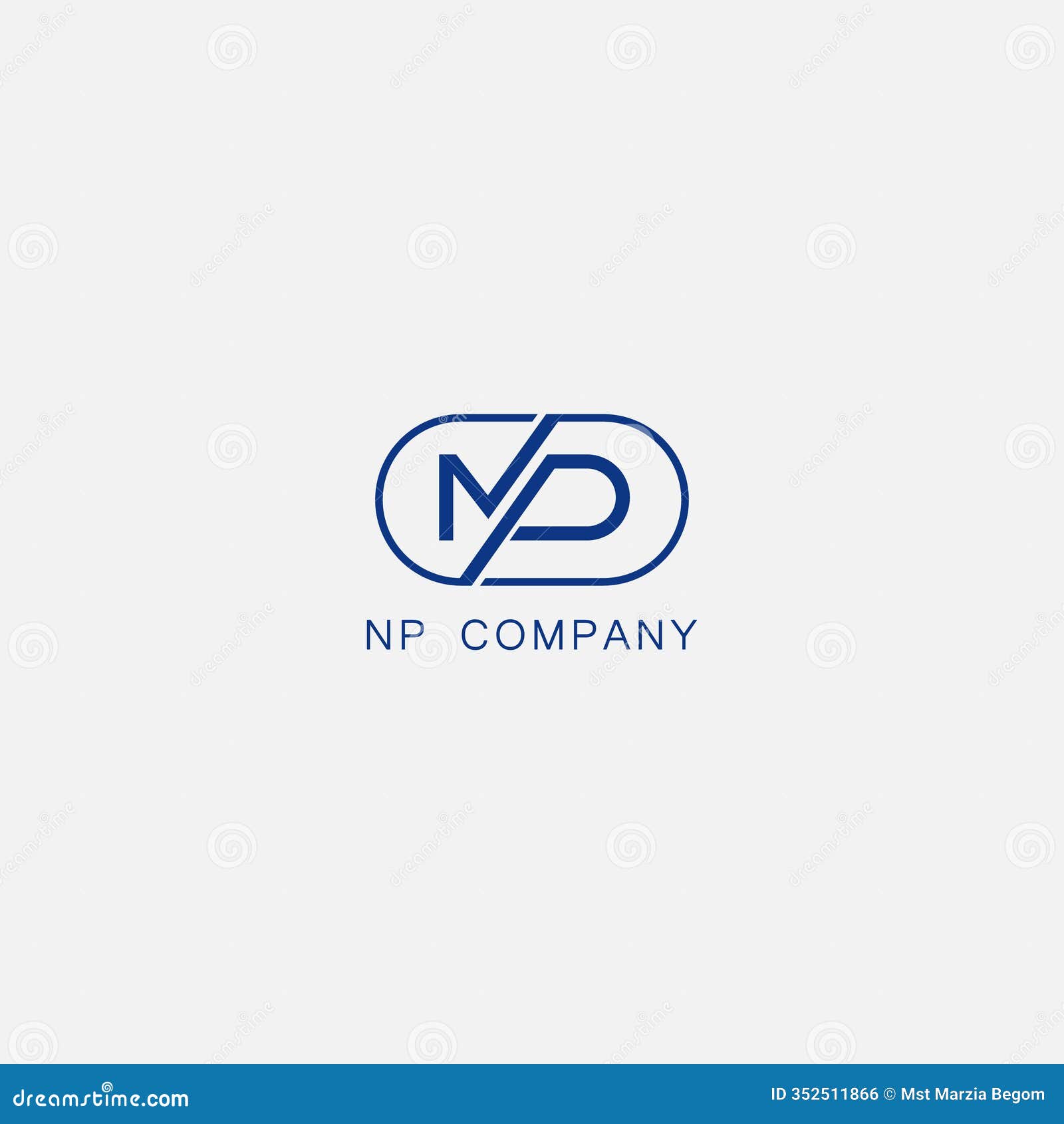 Initial Letter NP Logo Design Vector Template. Creative Abstract NP ...
