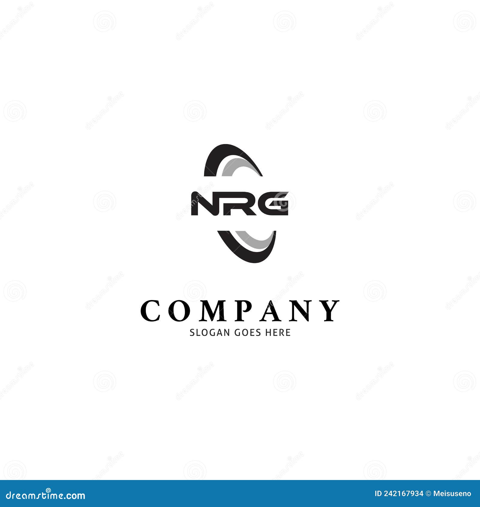 Initial Letter NRG Icon Vector Logo Template Illustration Design Stock ...