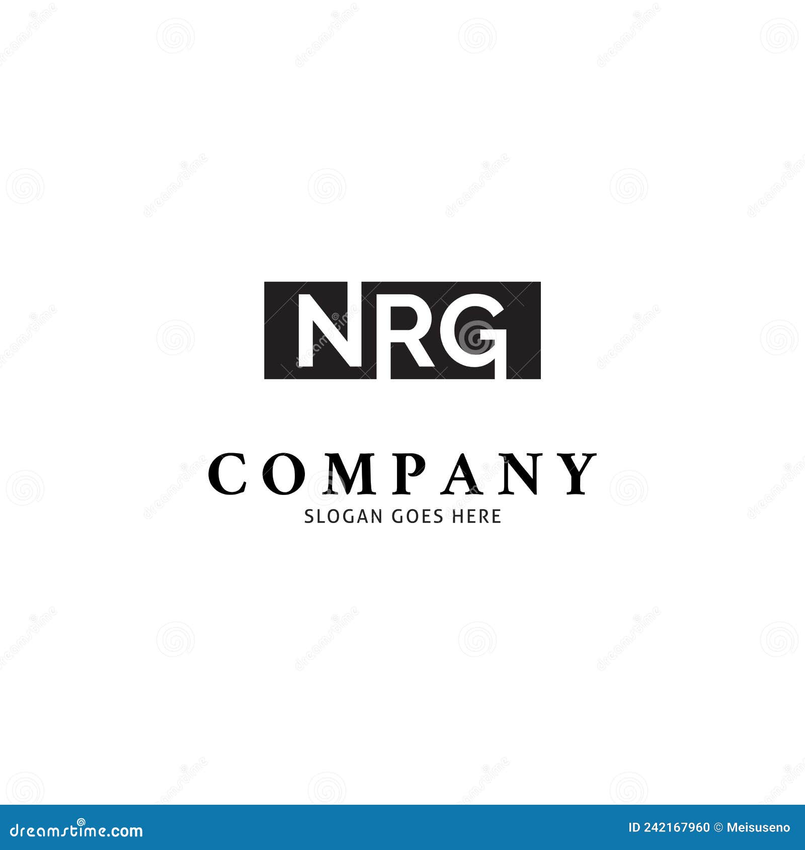 Initial Letter NRG Icon Vector Logo Template Illustration Design Stock ...