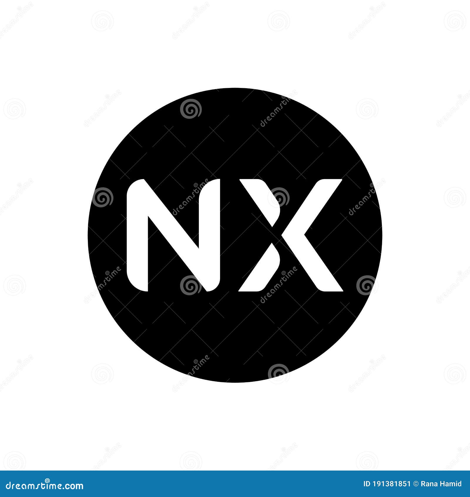 Initial Letter NX Logo Design Vector Template. Creative Abstract NX ...