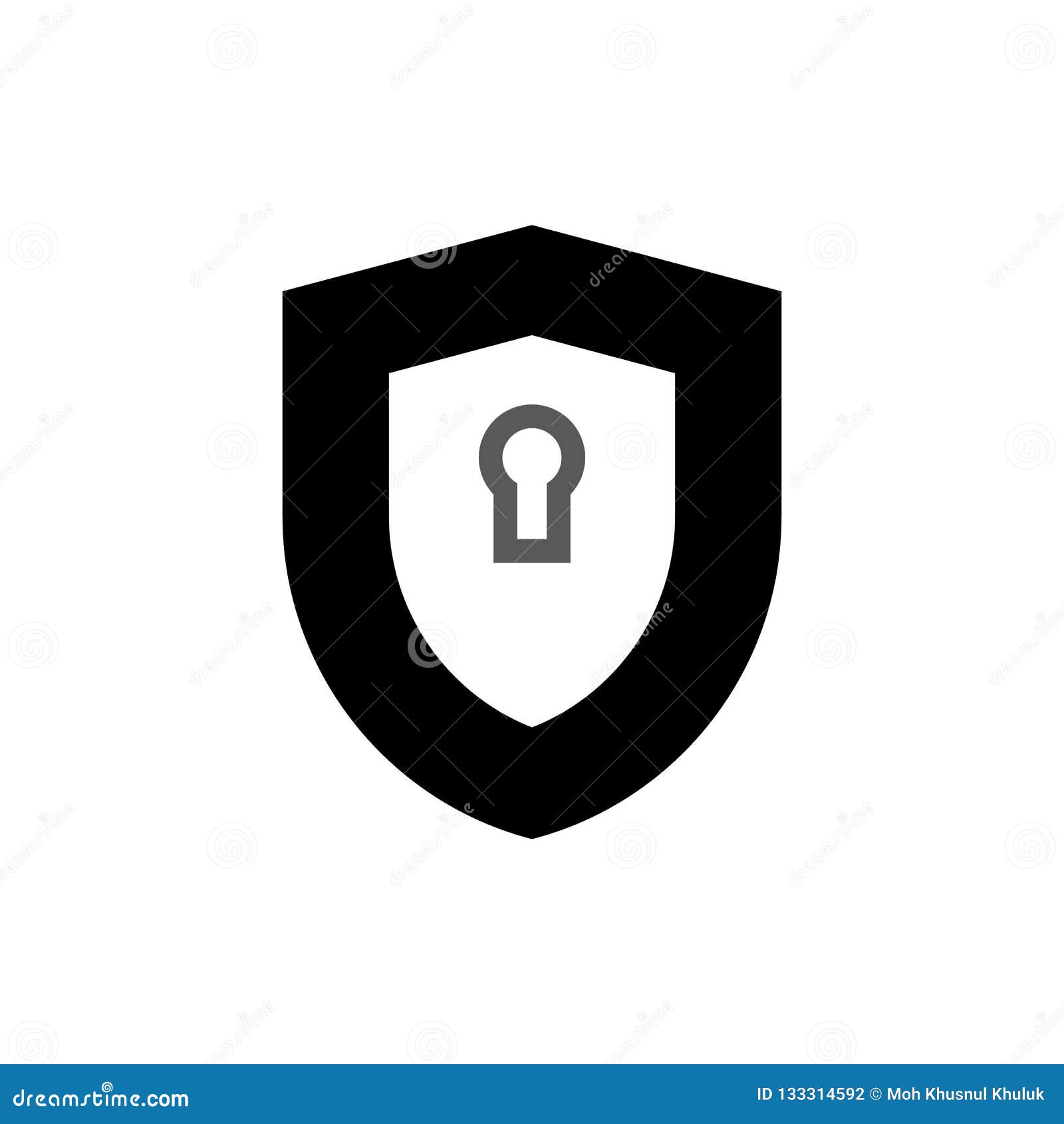 Initial Letter O Shield Security Logo Vector Black Color Stock Vector ...