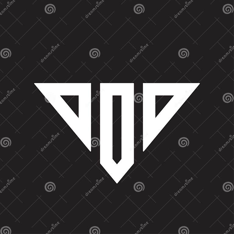 Initial Letter OOO Logo Design, Triangle Shape Monogram Logo Stock ...