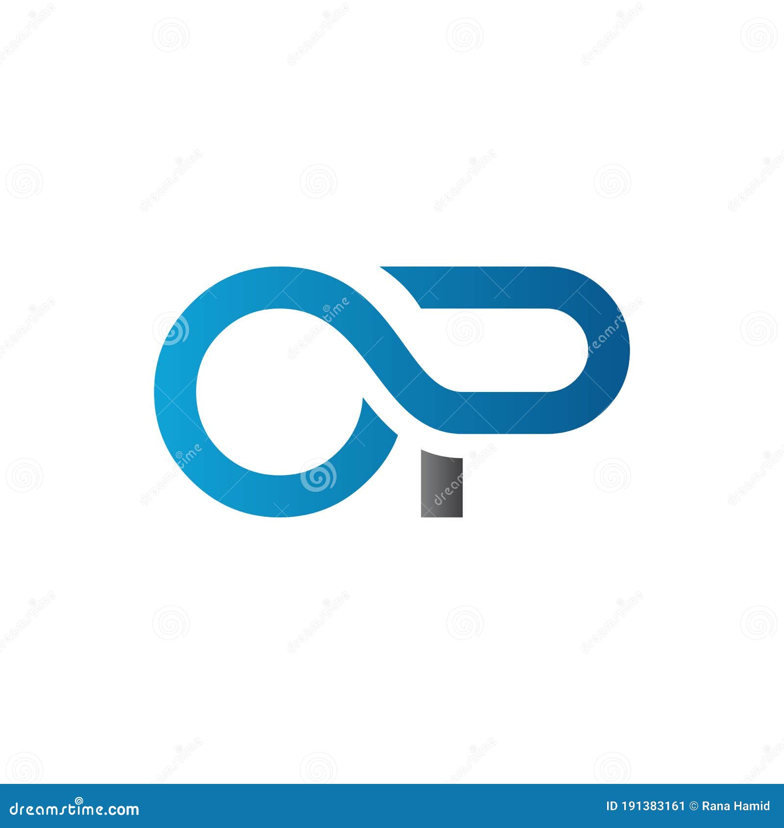 Initial Letter OP Logo Design Vector Template. Abstract Letter Minimal ...