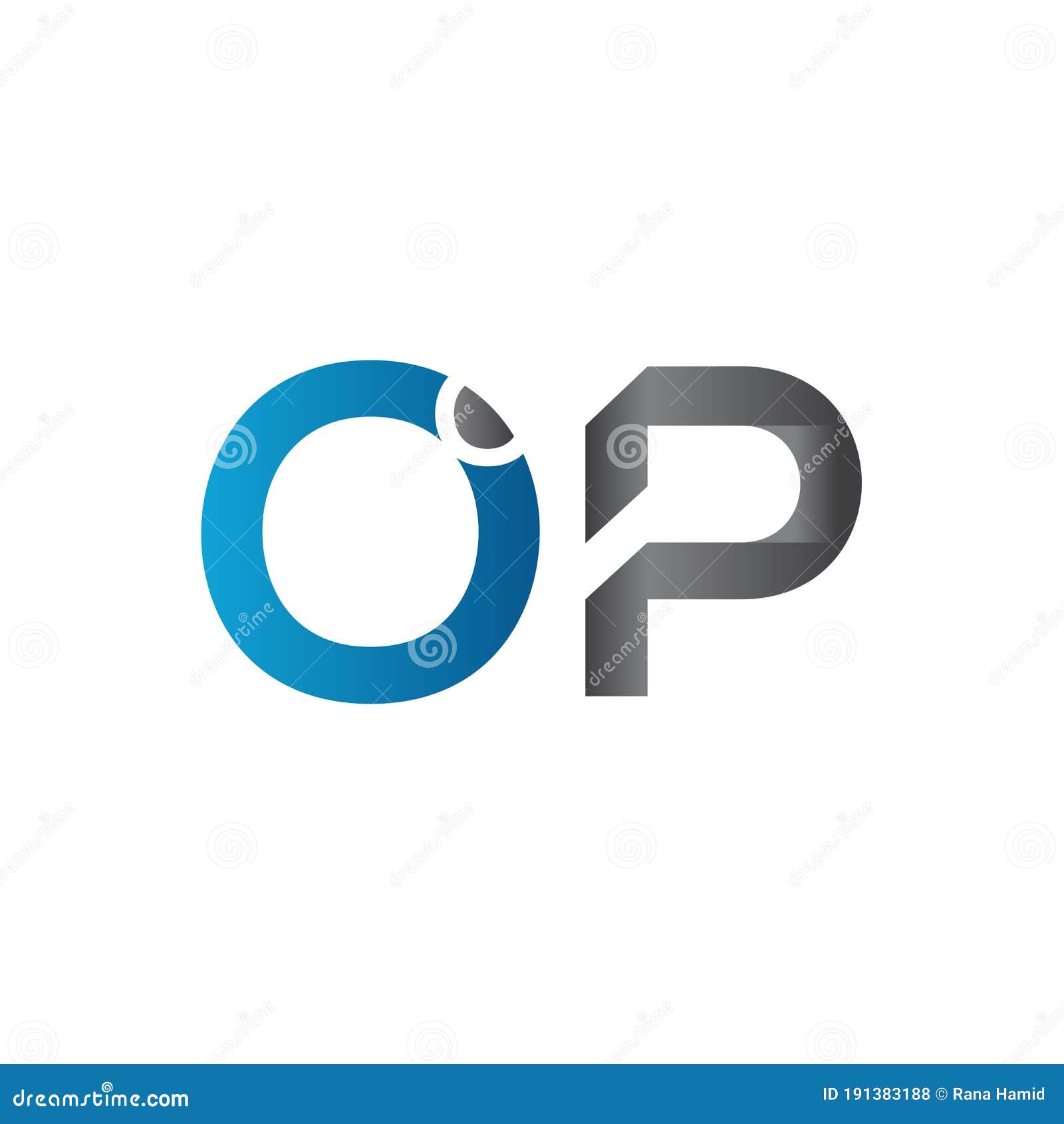 Initial Letter OP Logo Design Vector Template. Abstract Letter Minimal ...