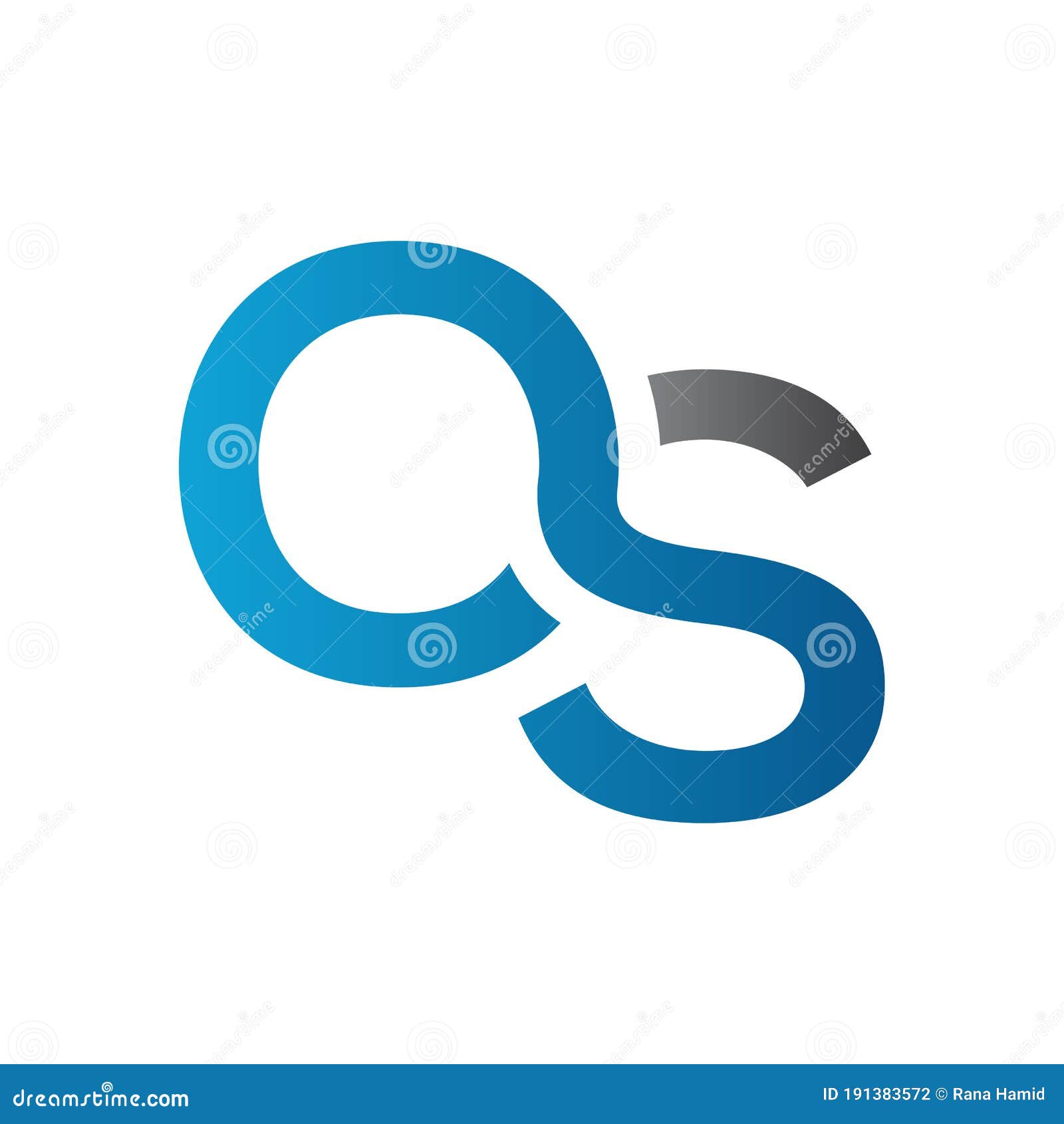 Initial Letter OS Logo Design Vector Template. Abstract Letter Minimal ...