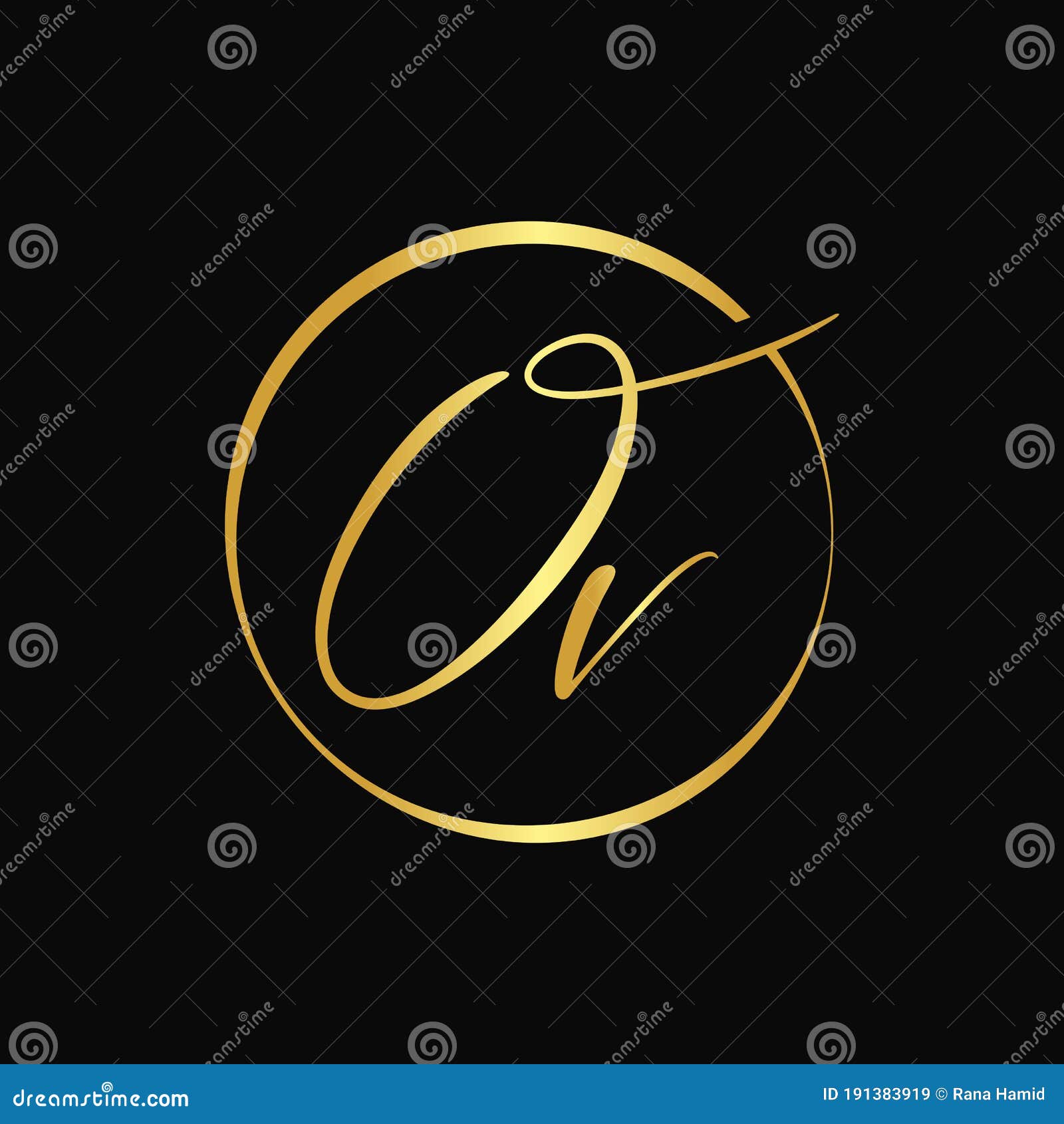 Initial Letter OV Logo Design Vector Template. Abstract Letter Minimal ...