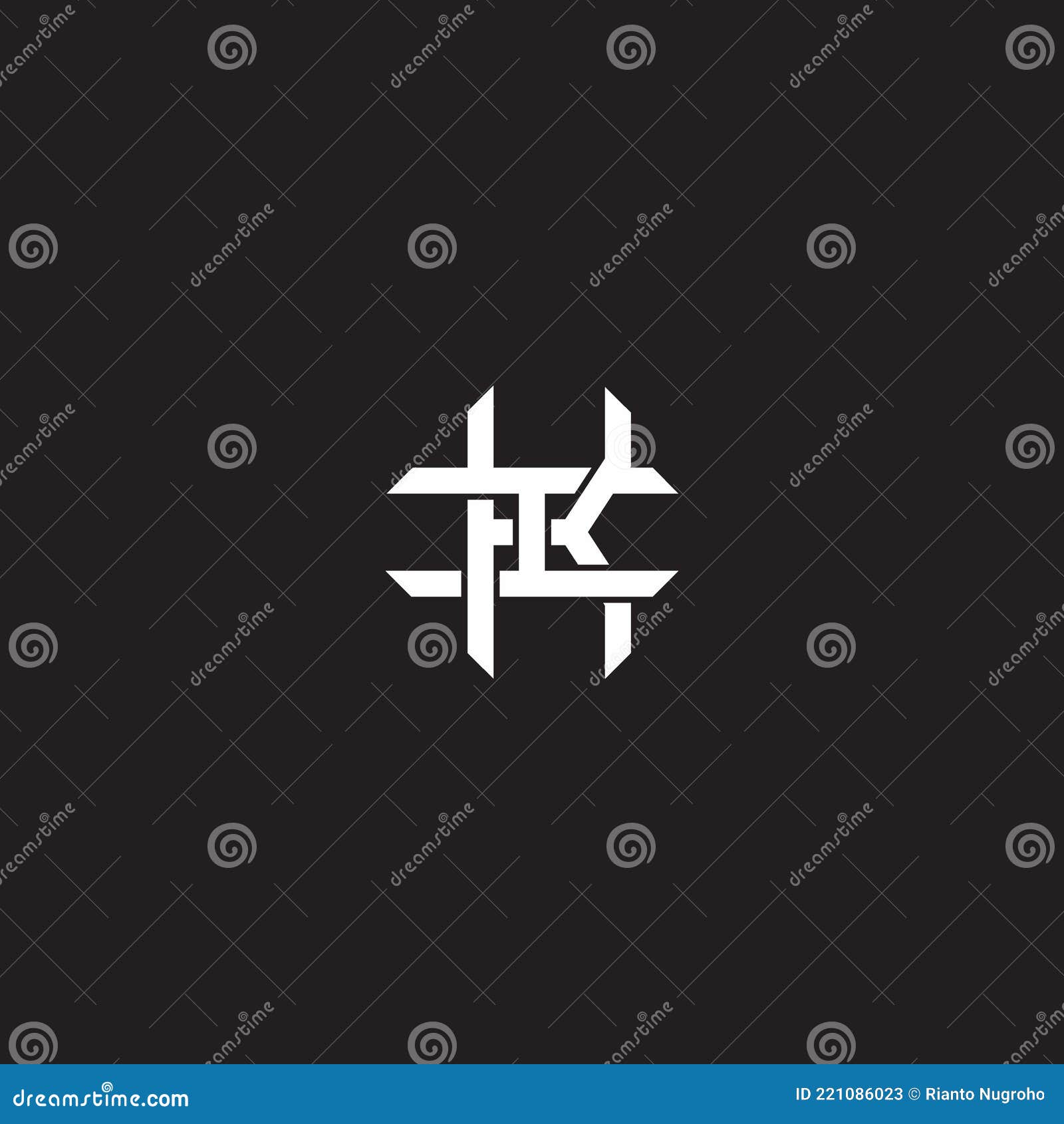 Initial Letter Overlapping Interlock Logo Monogram Line Art Style Stock ...