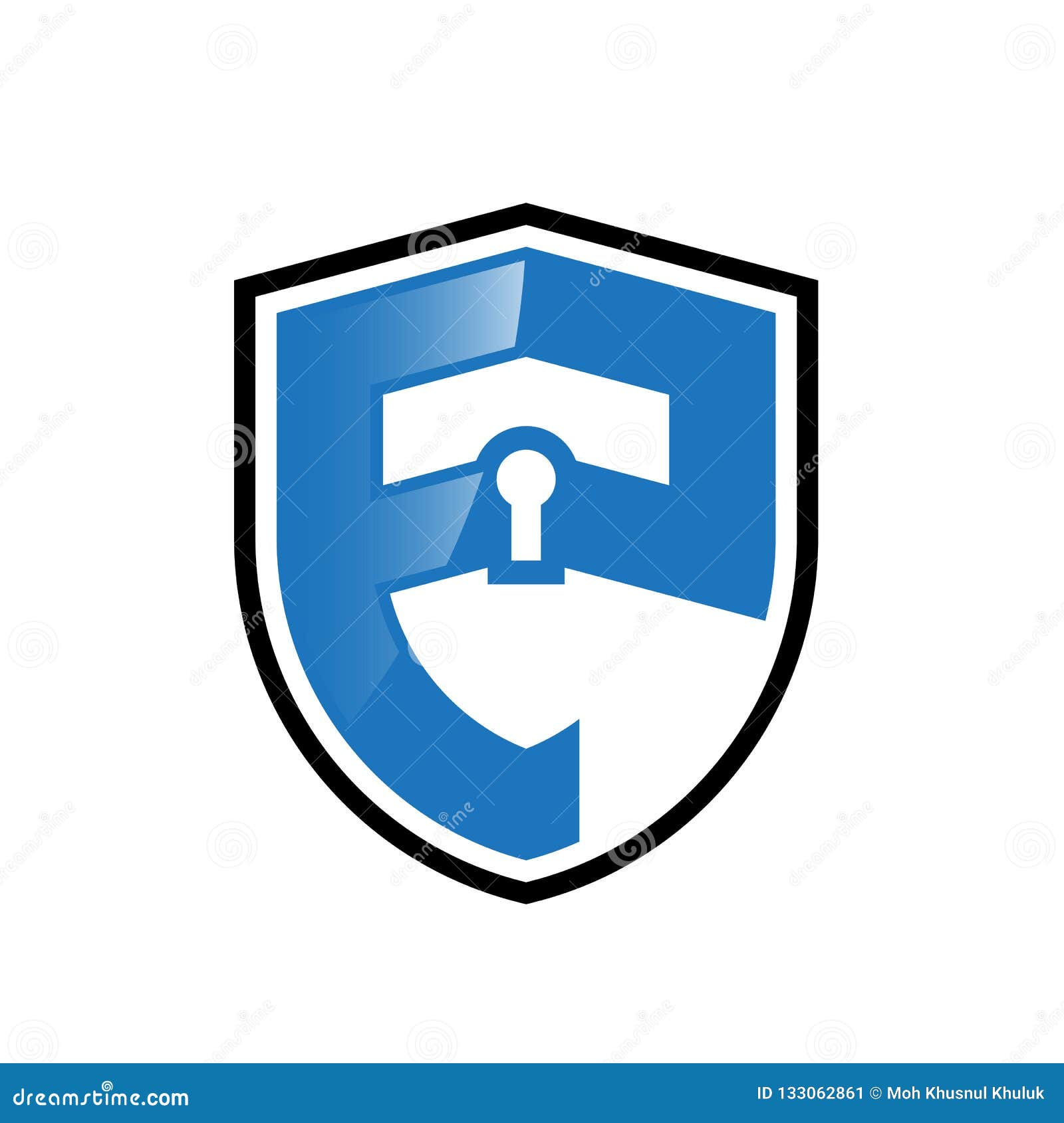 Initial Letter P Shield Security Logo Vector Stock Vector ...