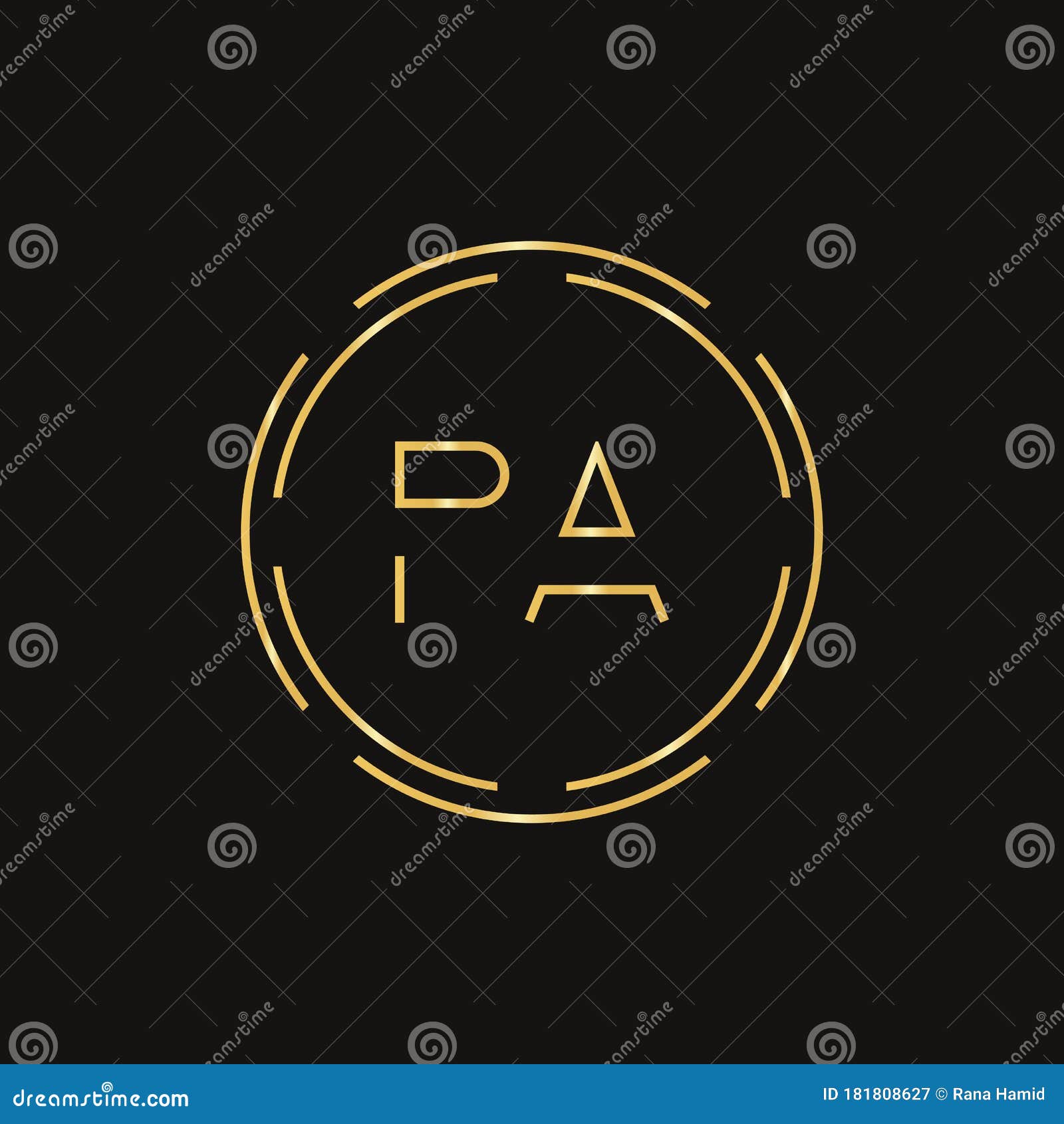 Initial Letter PA Logo Design Vector Template. PA Letter Logo Design ...