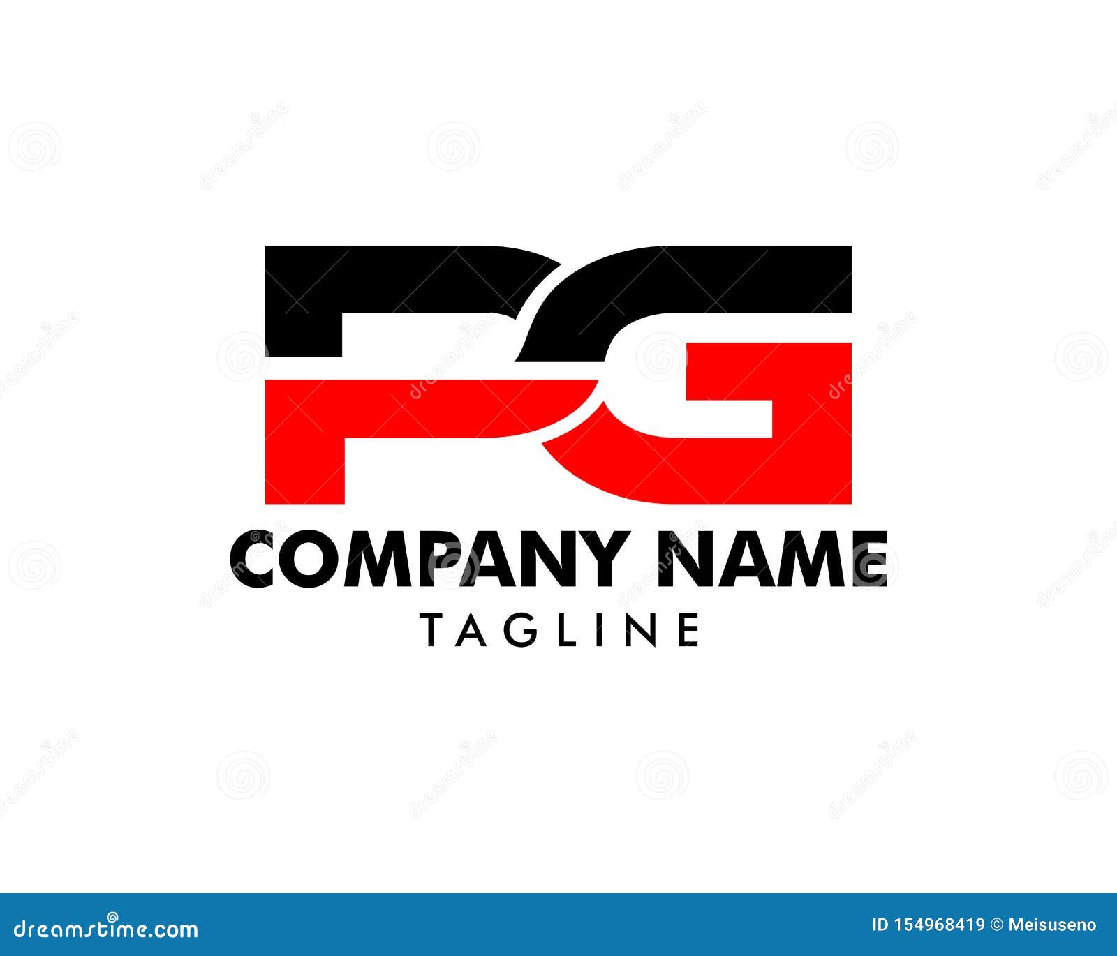 Initial Letter PG Logo Template Design Stock Vector - Illustration of ...