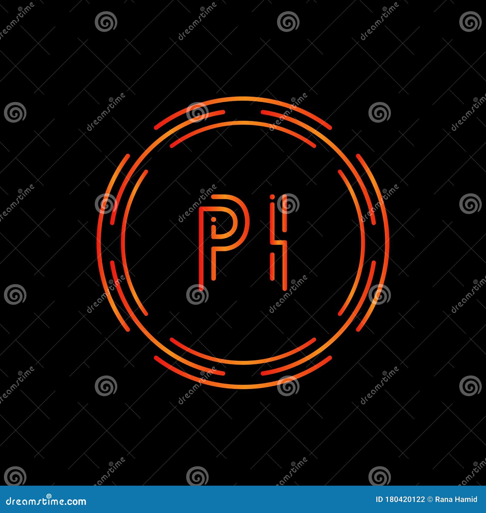 Initial Letter PI Logo Design Vector Template. PI Letter Logo Design ...