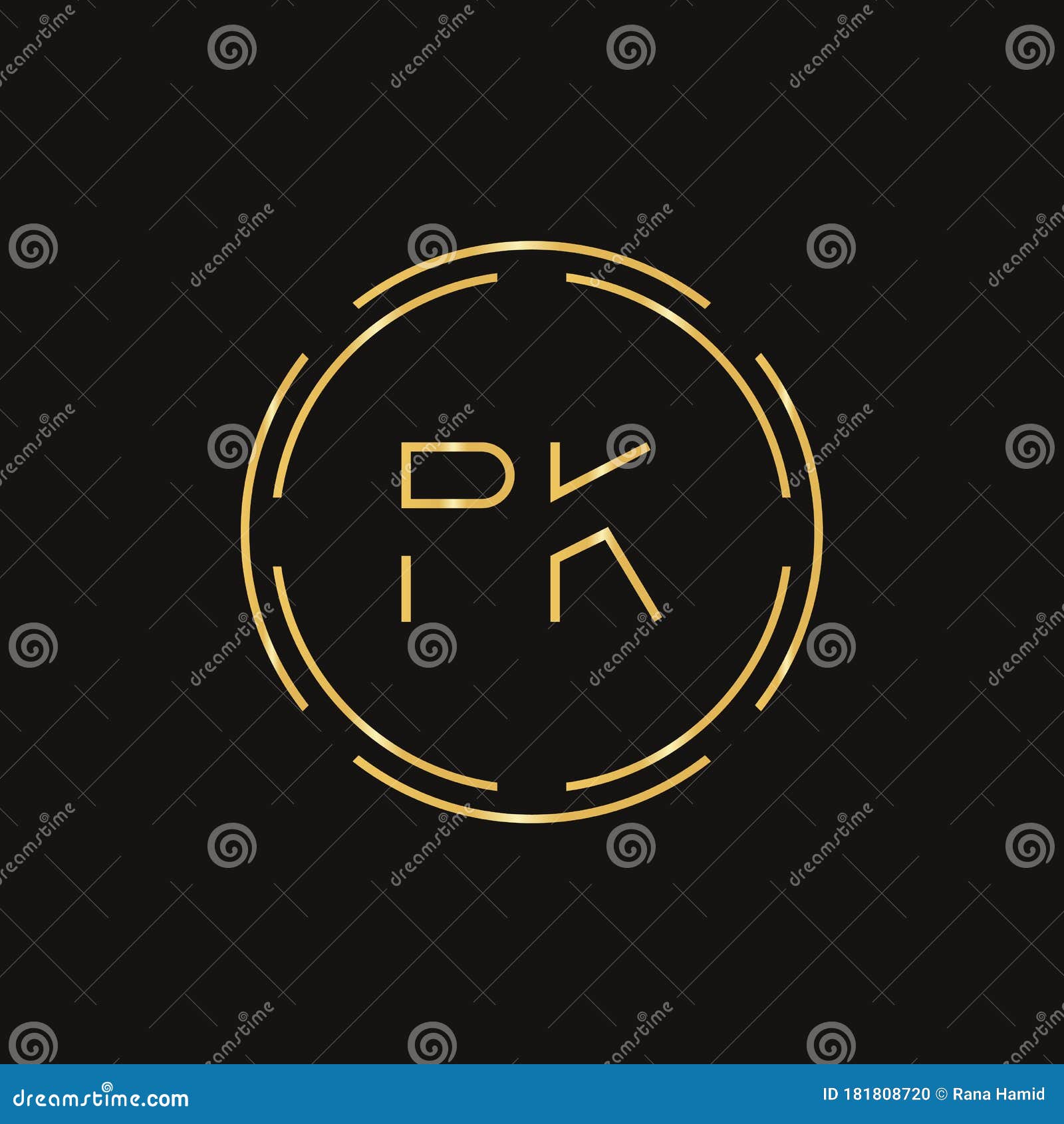 Initial Letter PK Logo Design Vector Template. PK Letter Logo Design ...