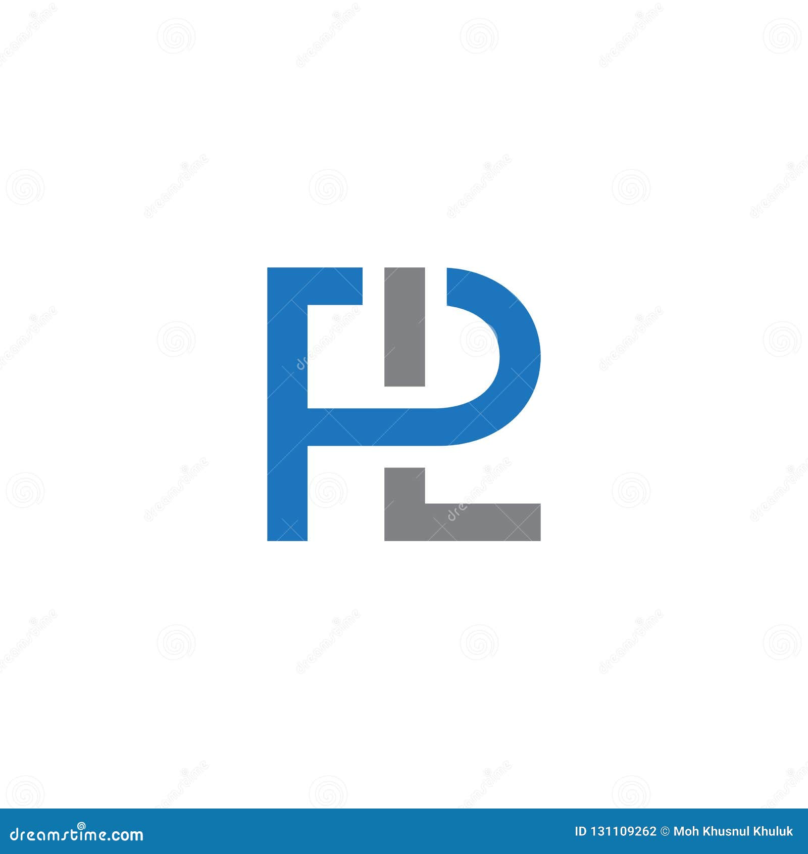 Initial Letter PL Circle Corner Logo Vector Stock Vector - Illustration ...